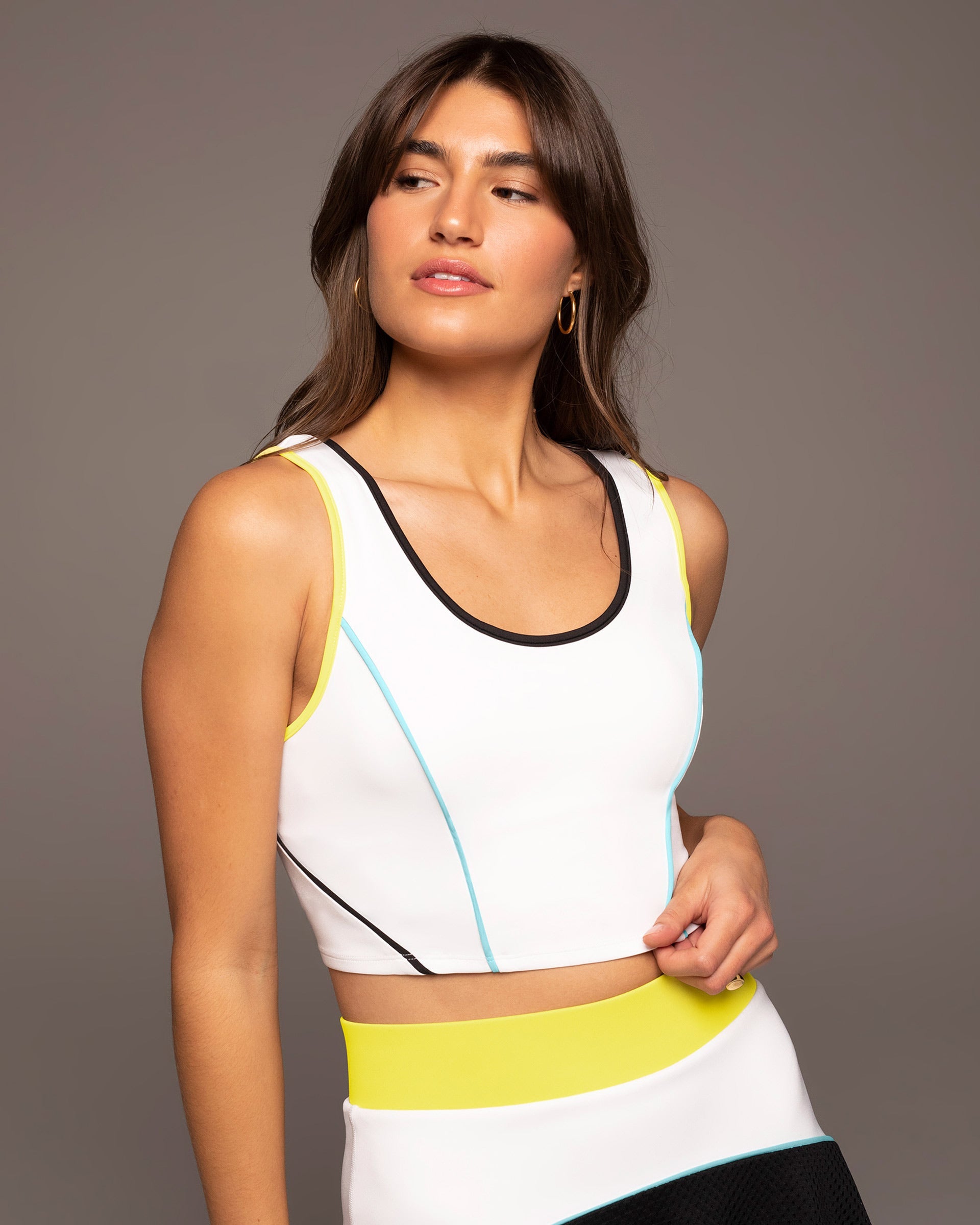 Shop the MICHI Flash Cropped Tank | Women's Designer Activewear